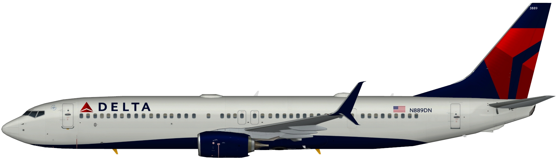 DAL N889DN – KYLE'S AI WORKS