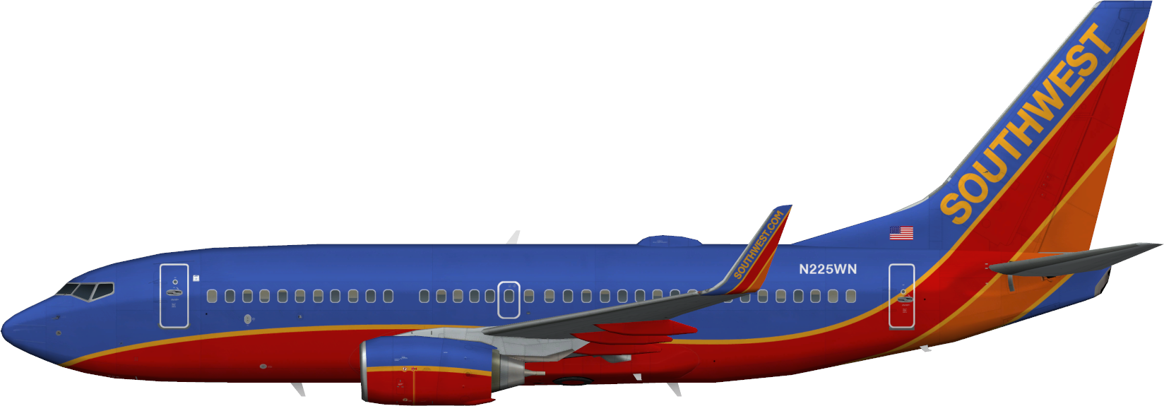 SWA N225WN – KYLE'S AI WORKS