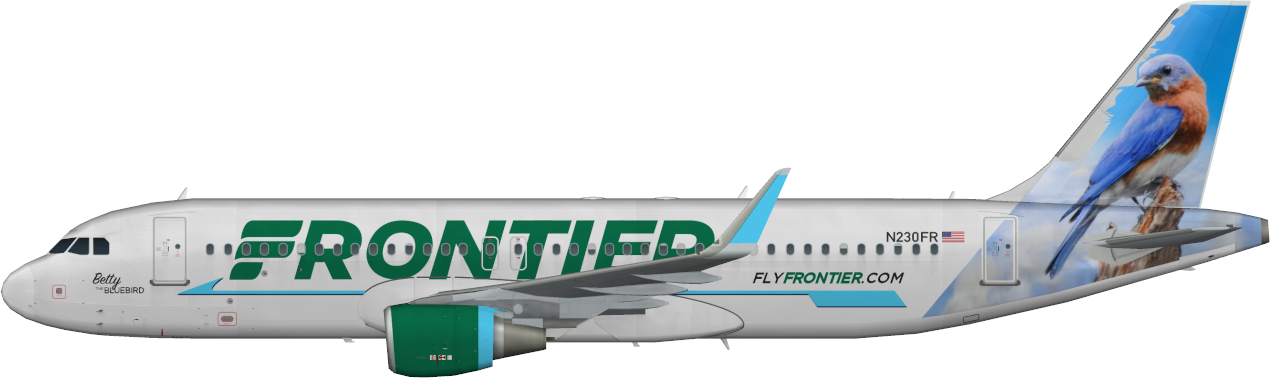 Frontier A320-200 Fleet – KYLE'S AI WORKS