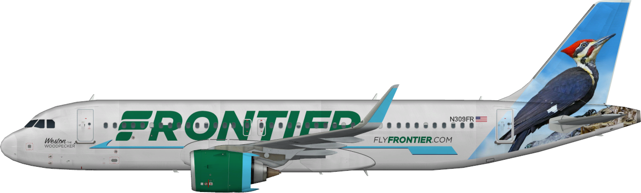 Frontier A320-200N Fleet – KYLE'S AI WORKS