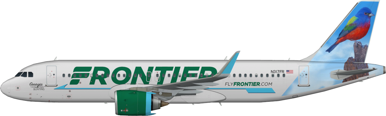 Frontier A320-200N Fleet – KYLE'S AI WORKS